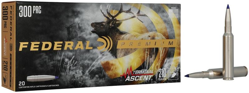 Federal Terminal Ascent, 300 PRC, 210 Grain, Terminal Ascent, 2850 fps ...